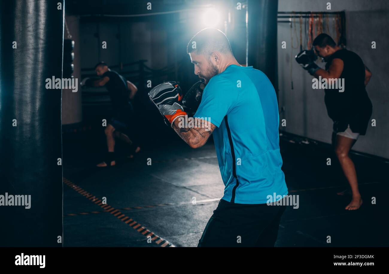 Caucasian male professional boxing trainer hi-res stock photography and ...