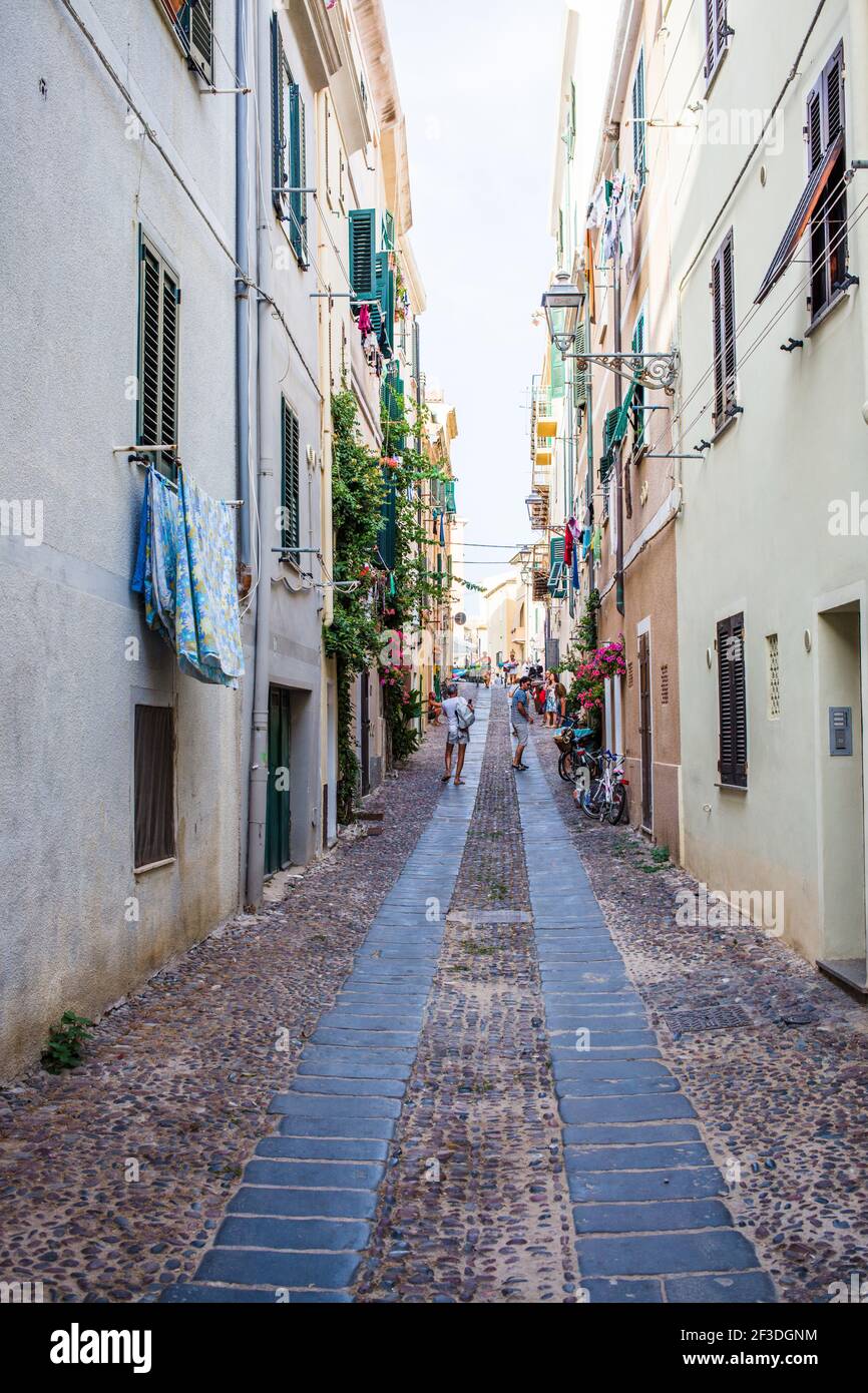 Old town alghero sardinia hi-res stock photography and images - Alamy