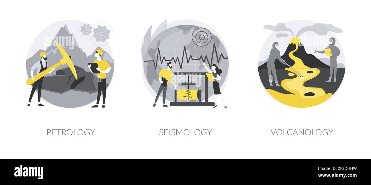 Geology science abstract concept vector illustrations Stock Vector ...