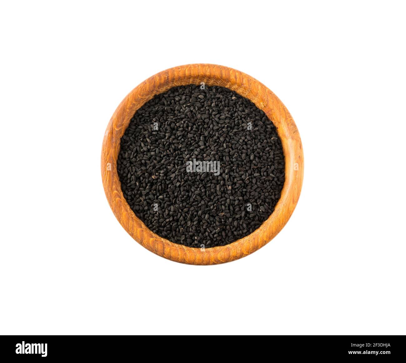 Black cumin isolated on white background. Top view. Black cumin seed in ...