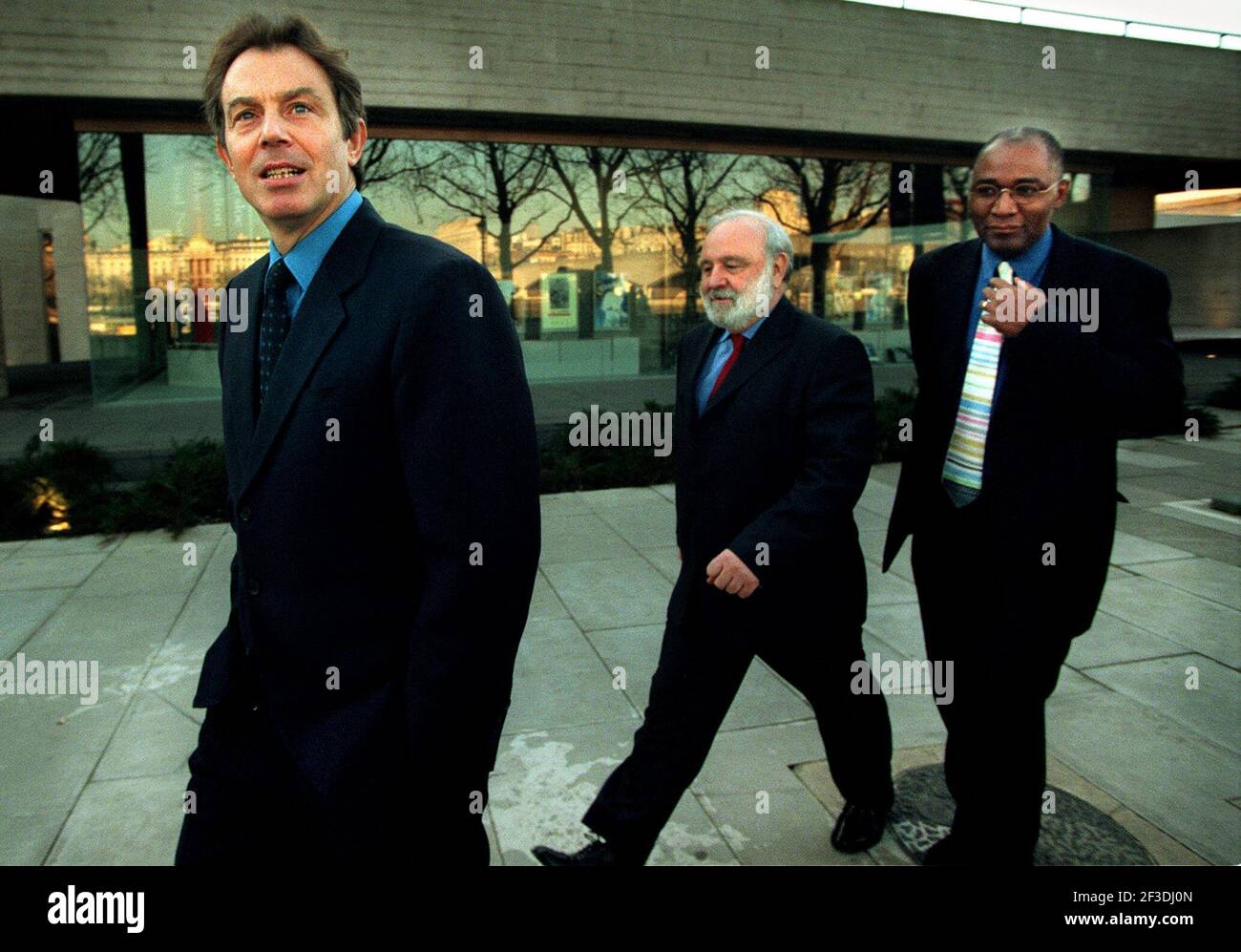Tony Blair Frank Dobson and Trevor Phillips January 2000attending a ...