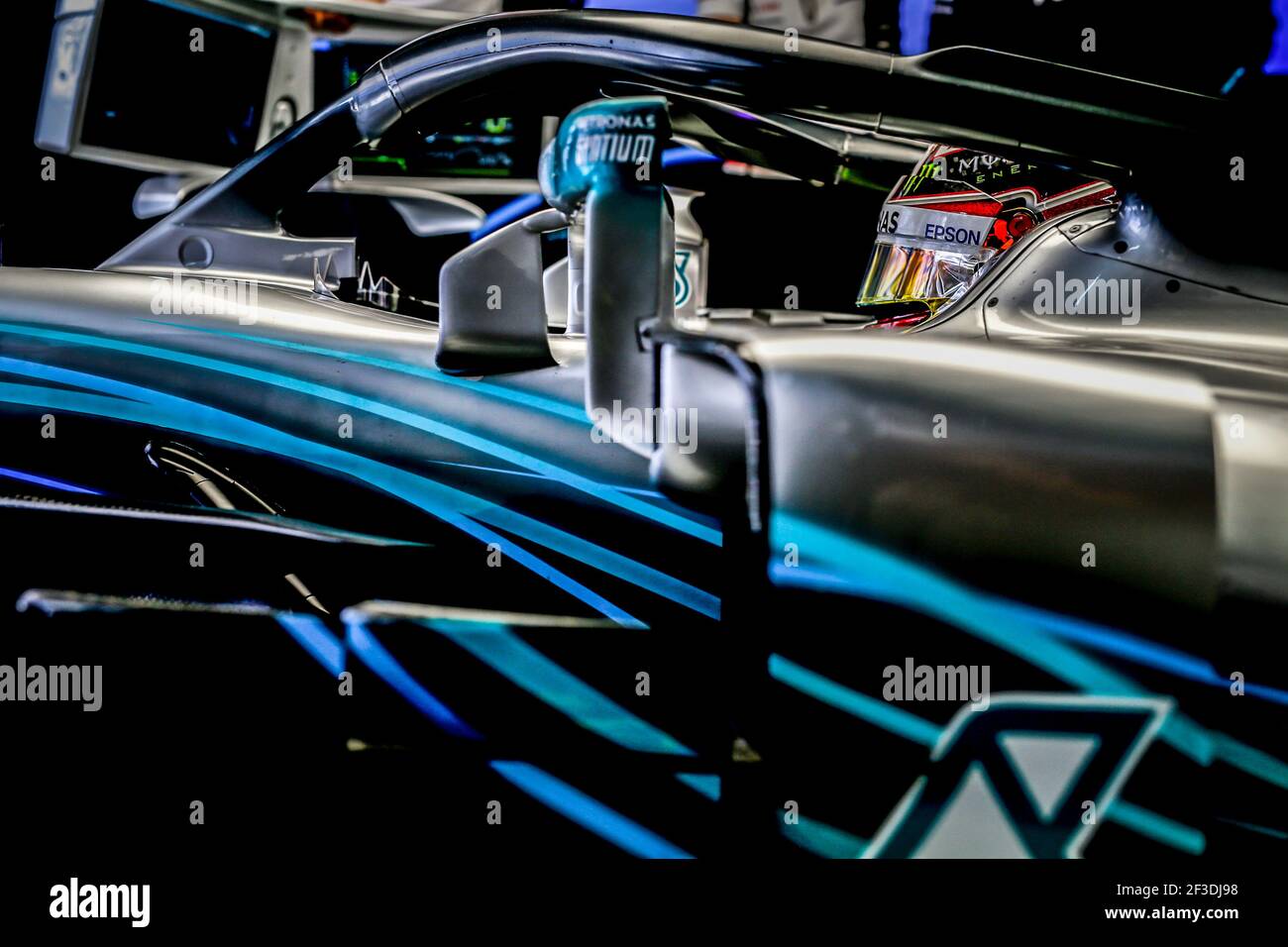 Lewis hamilton car cockpit hi-res stock photography and images - Alamy