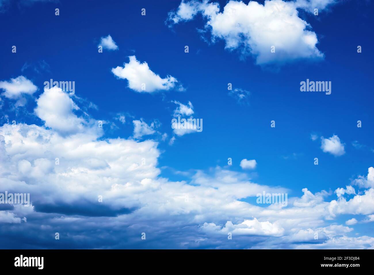 blue sky with white clouds, Greece.spring clear sky Stock Photo - Alamy