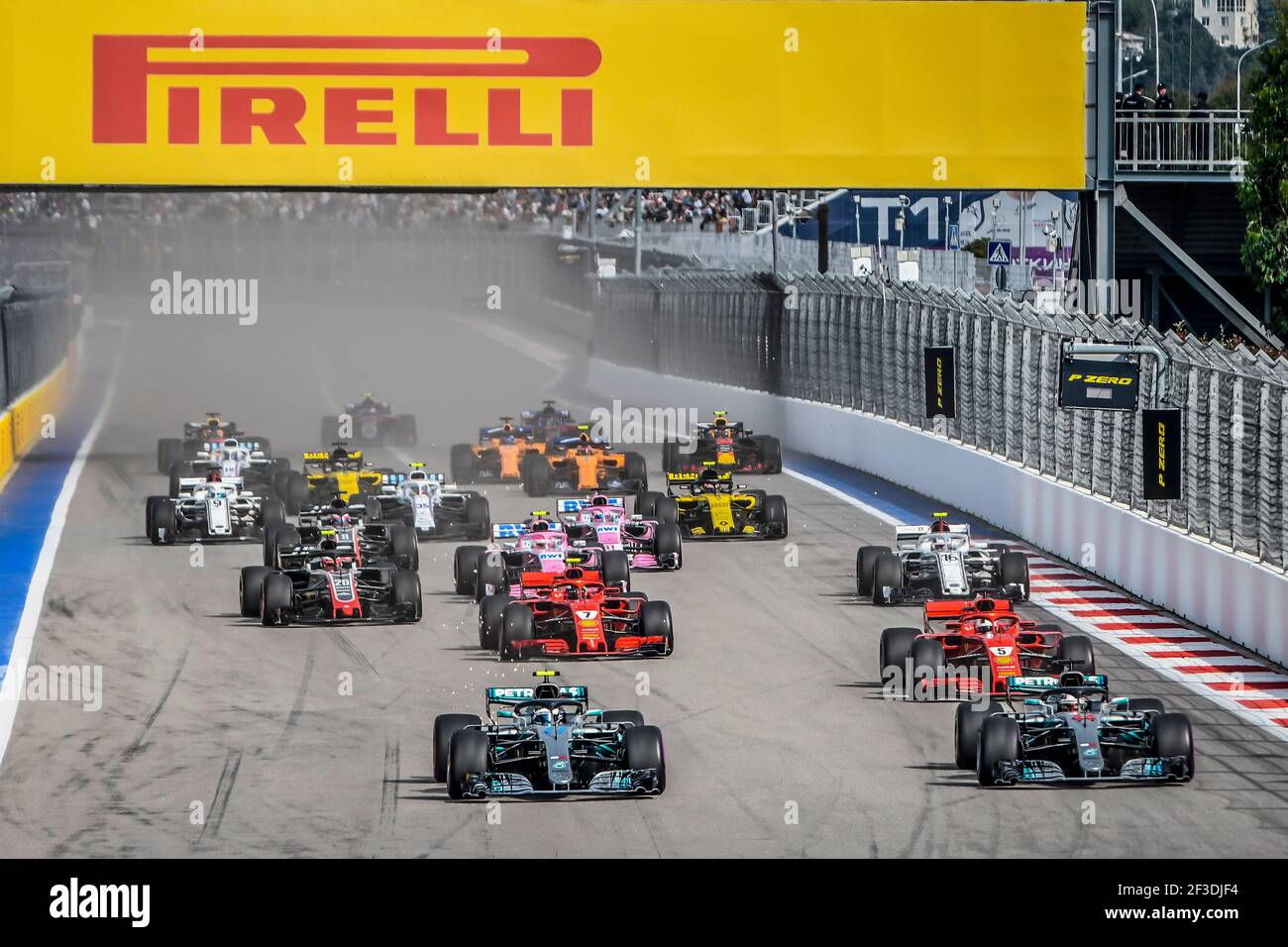 DEPART START during the 2018 Formula One World Championship, Russia ...