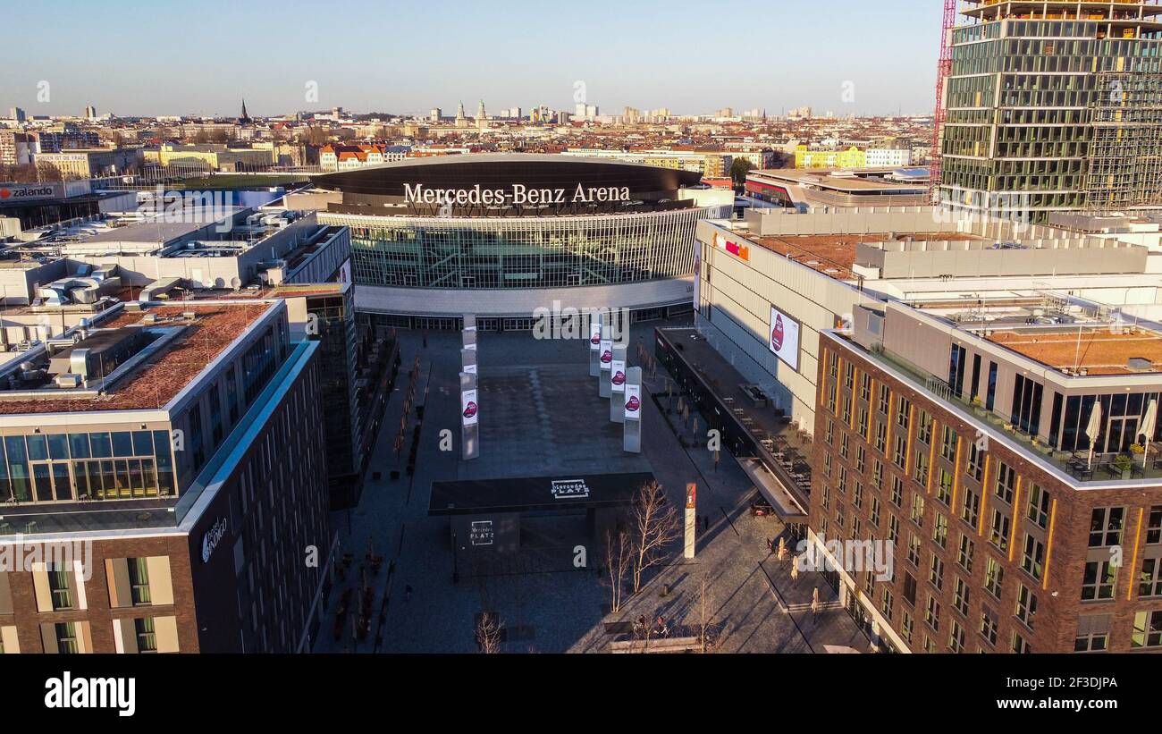 Aerial view over Alexanderplatz Square in Berlin Stock Photo - Alamy