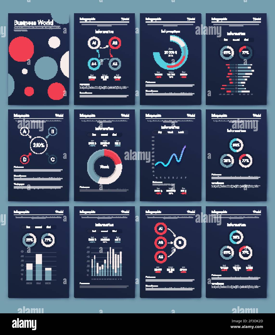 Modern infographic vector elements for business brochures. Use in ...