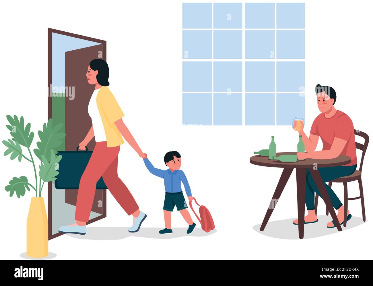 Alcoholic parent Cut Out Stock Images & Pictures - Alamy