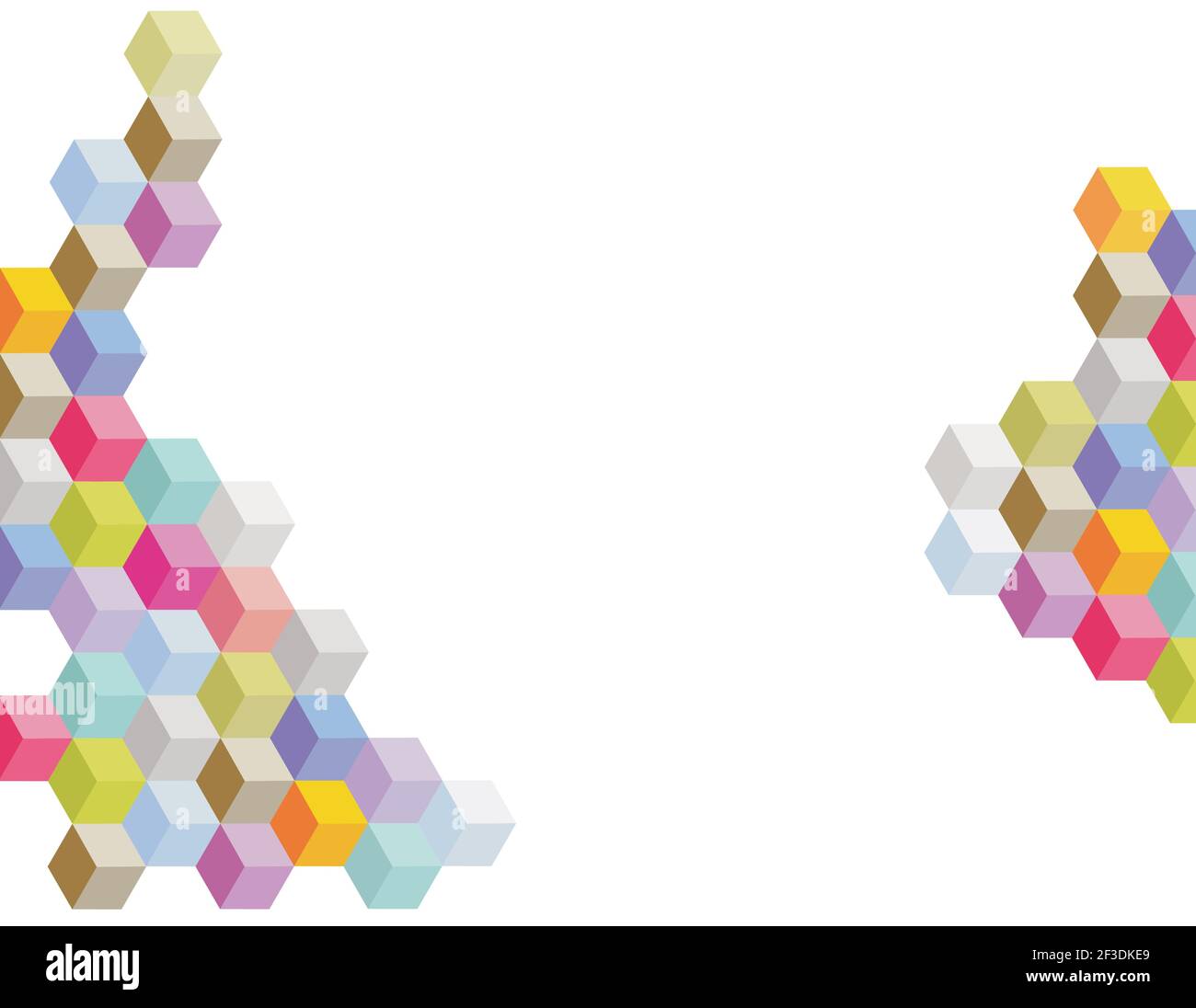 Colored cubes, background elements illustration Stock Vector Image ...