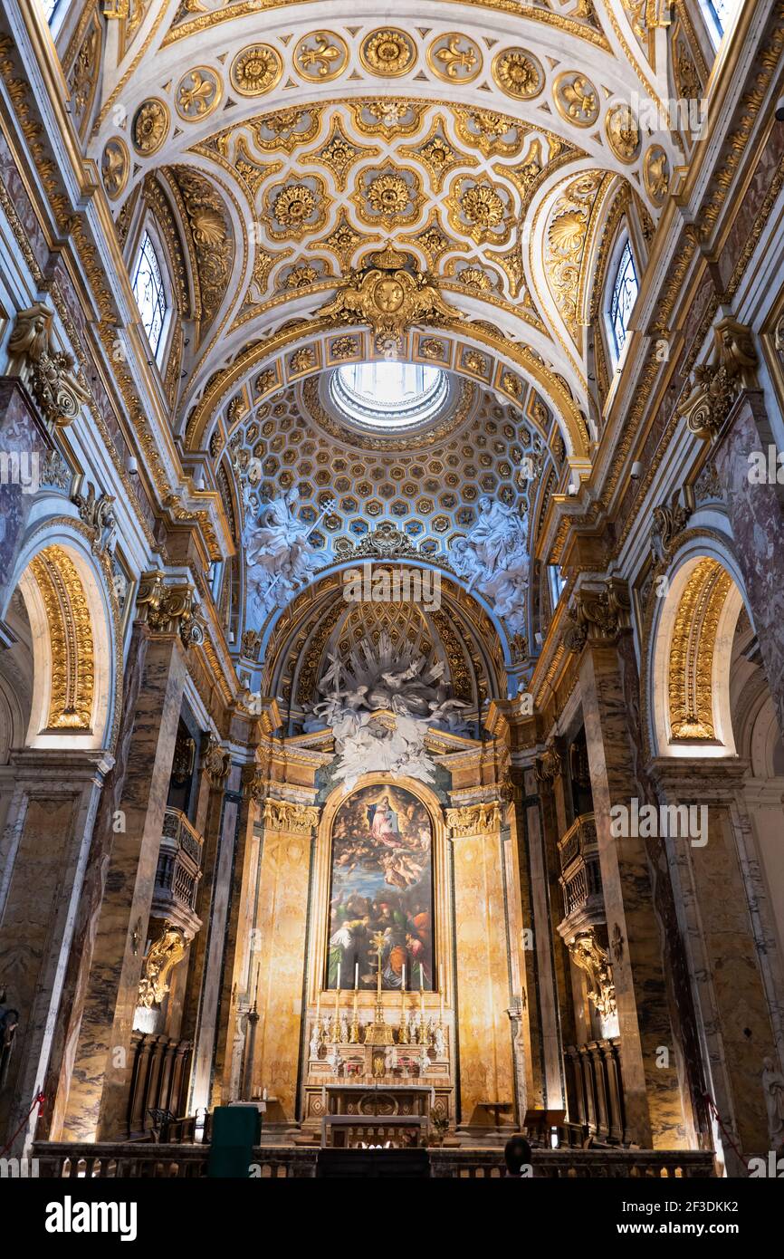 High altar and apse in Church of St. Louis of the French (Italian: San ...