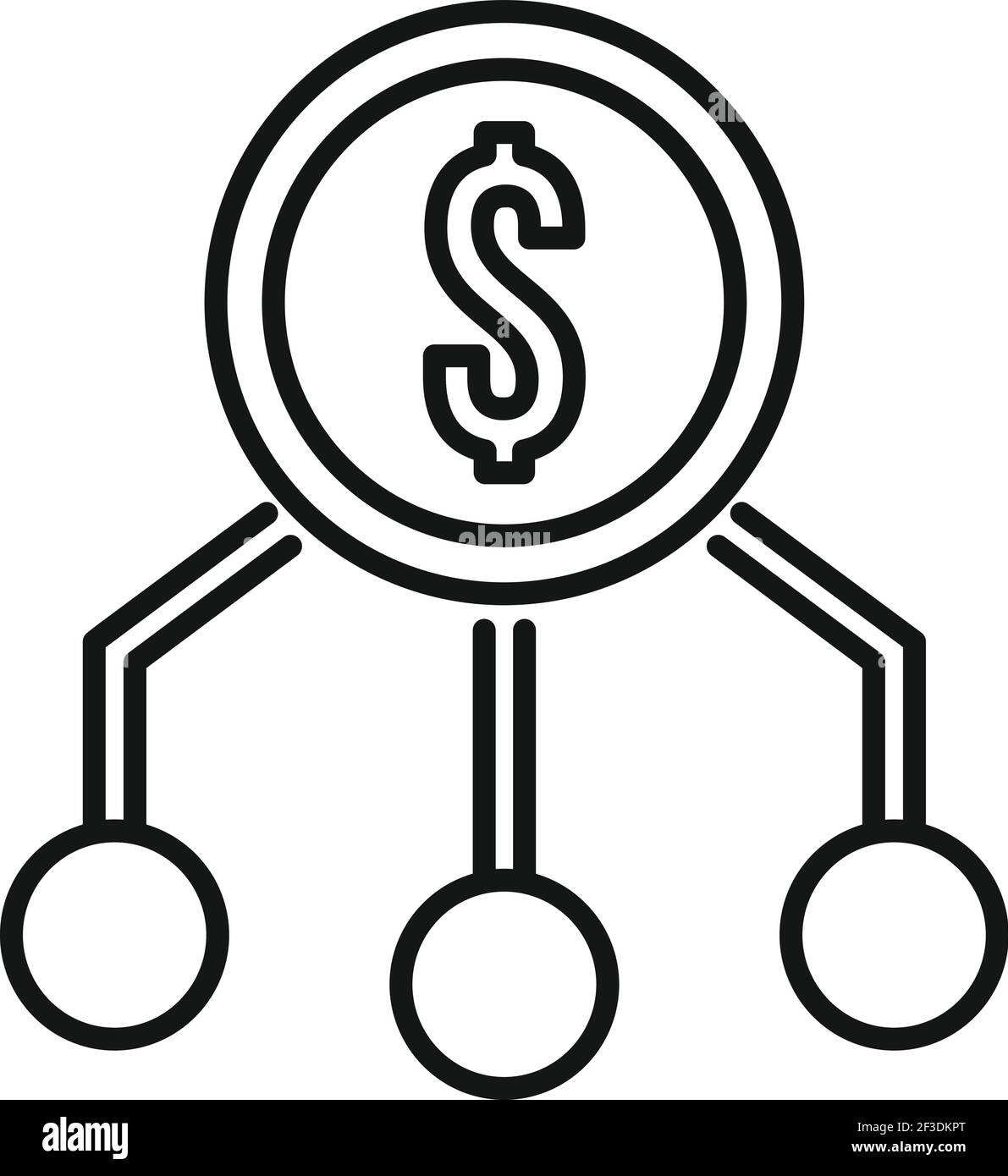 Manager question icon outline Cut Out Stock Images & Pictures - Alamy