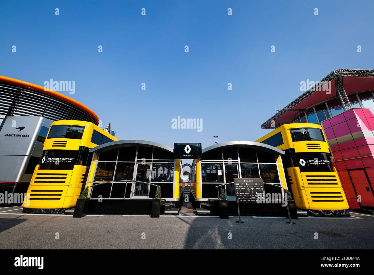 F1 motorhome hi-res stock photography and images - Alamy