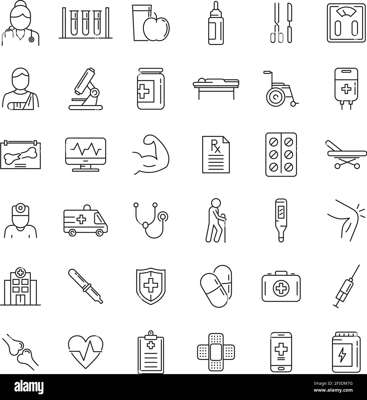 Line woman doctor heart Cut Out Stock Images & Pictures - Alamy