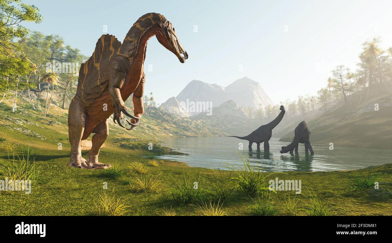 Two brachiosaurus hi-res stock photography and images - Alamy