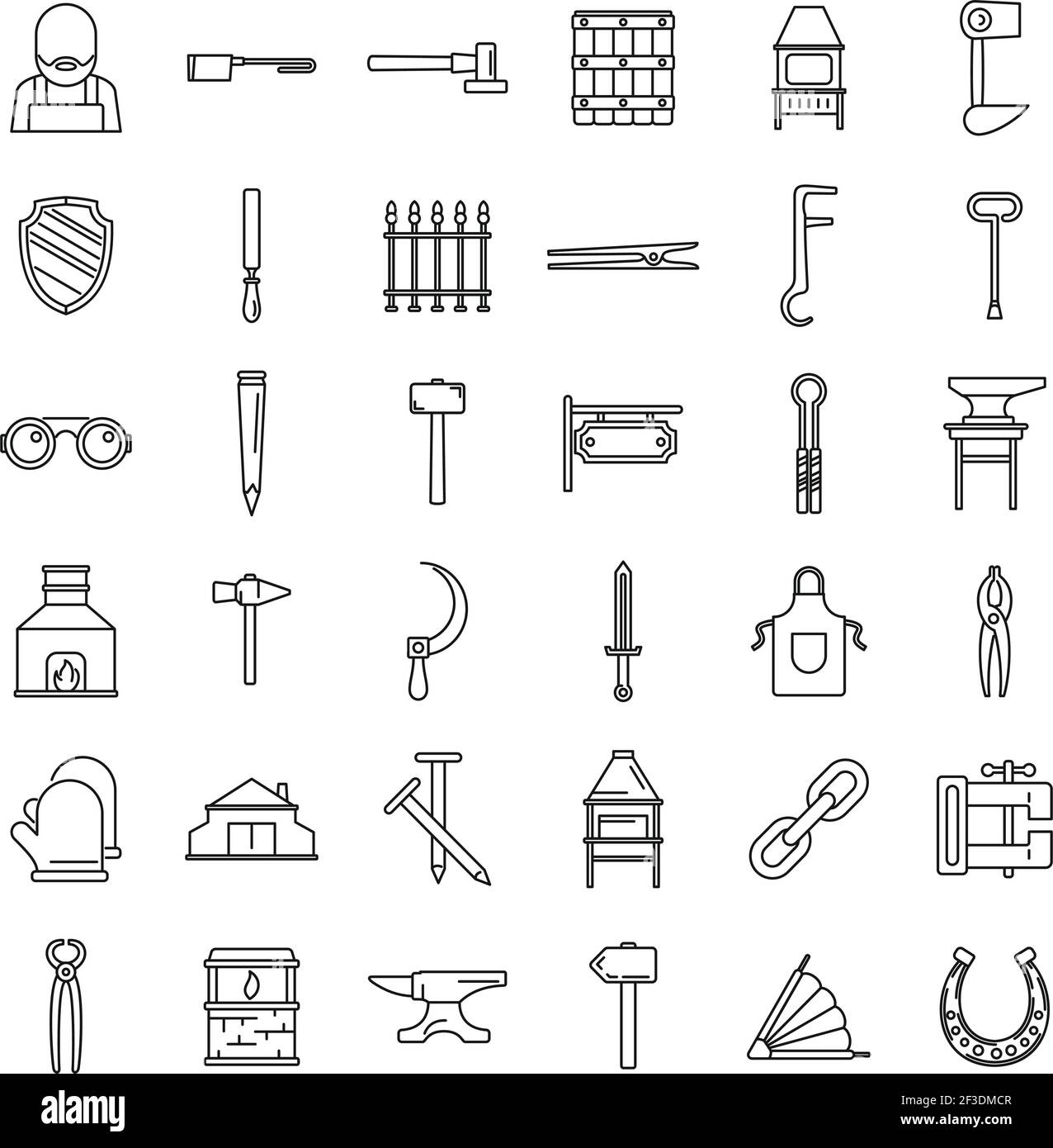 Tools forging Cut Out Stock Images & Pictures - Alamy