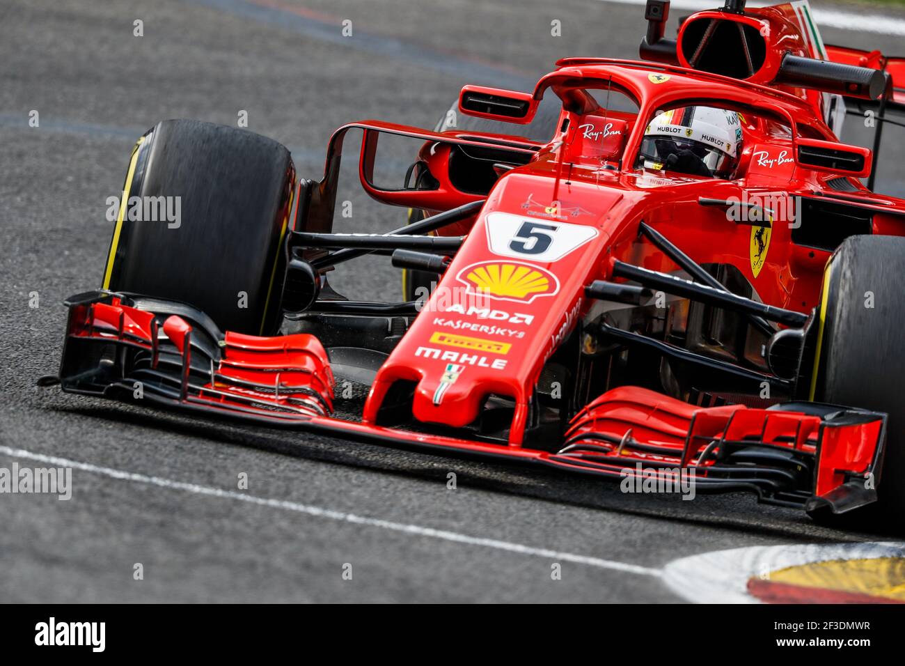 VETTEL Sebastian (ger), Scuderia Ferrari SF71H, action during the 2018 ...