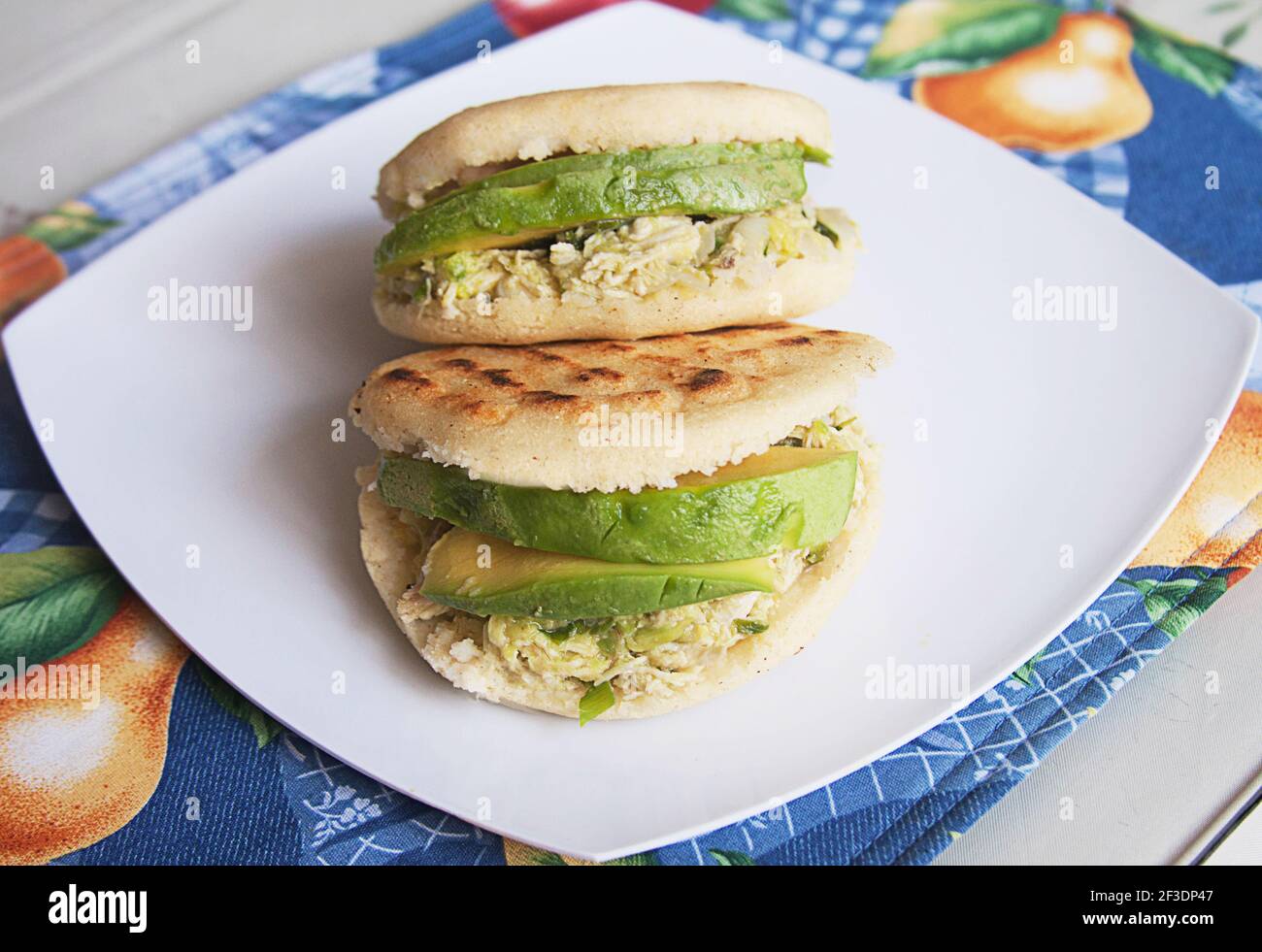 Arepa Reina Pepiada. Venezuelan arepa Reina Pepiada Arepas are is a ...