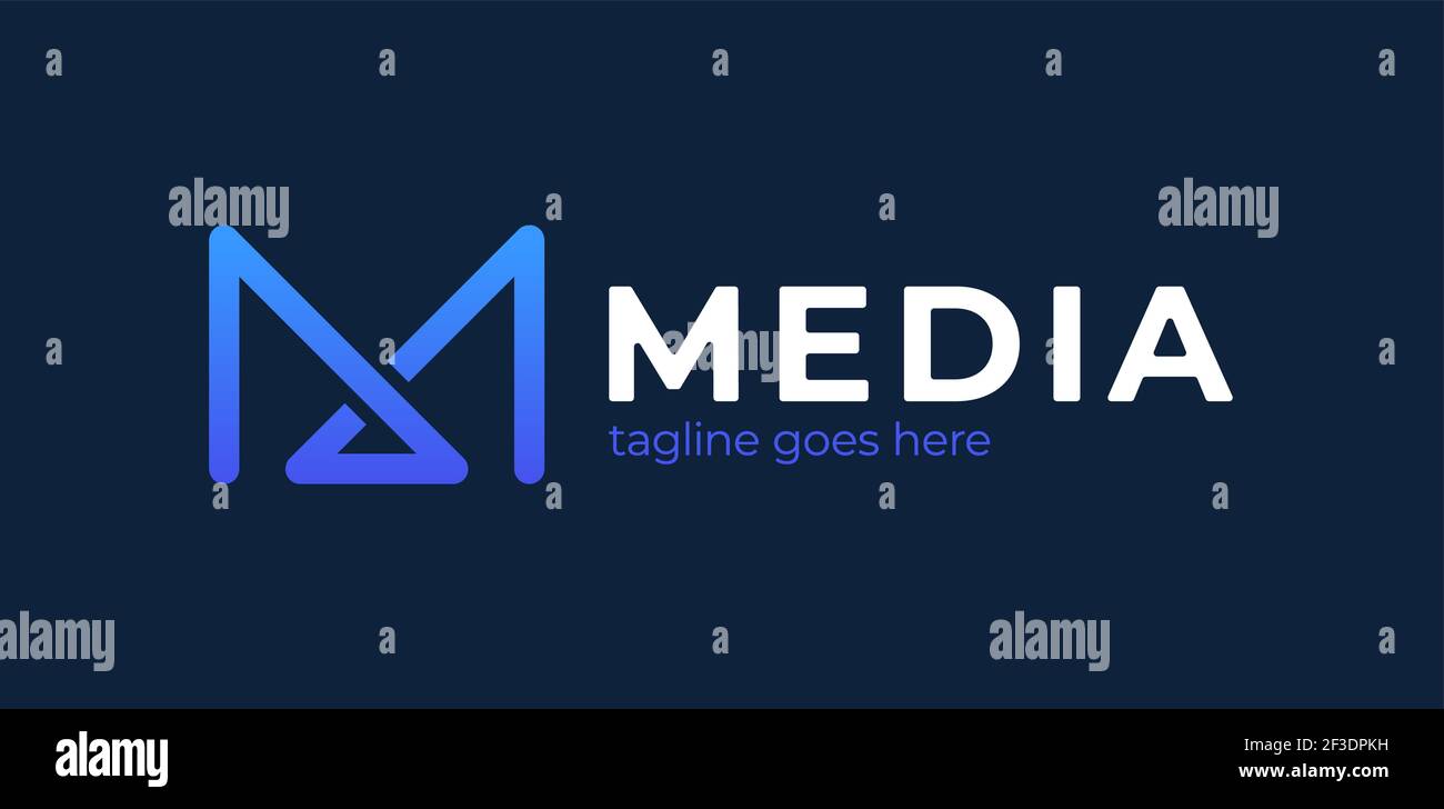 M initial letter logo design template - Vector. Abstract letter M W ...