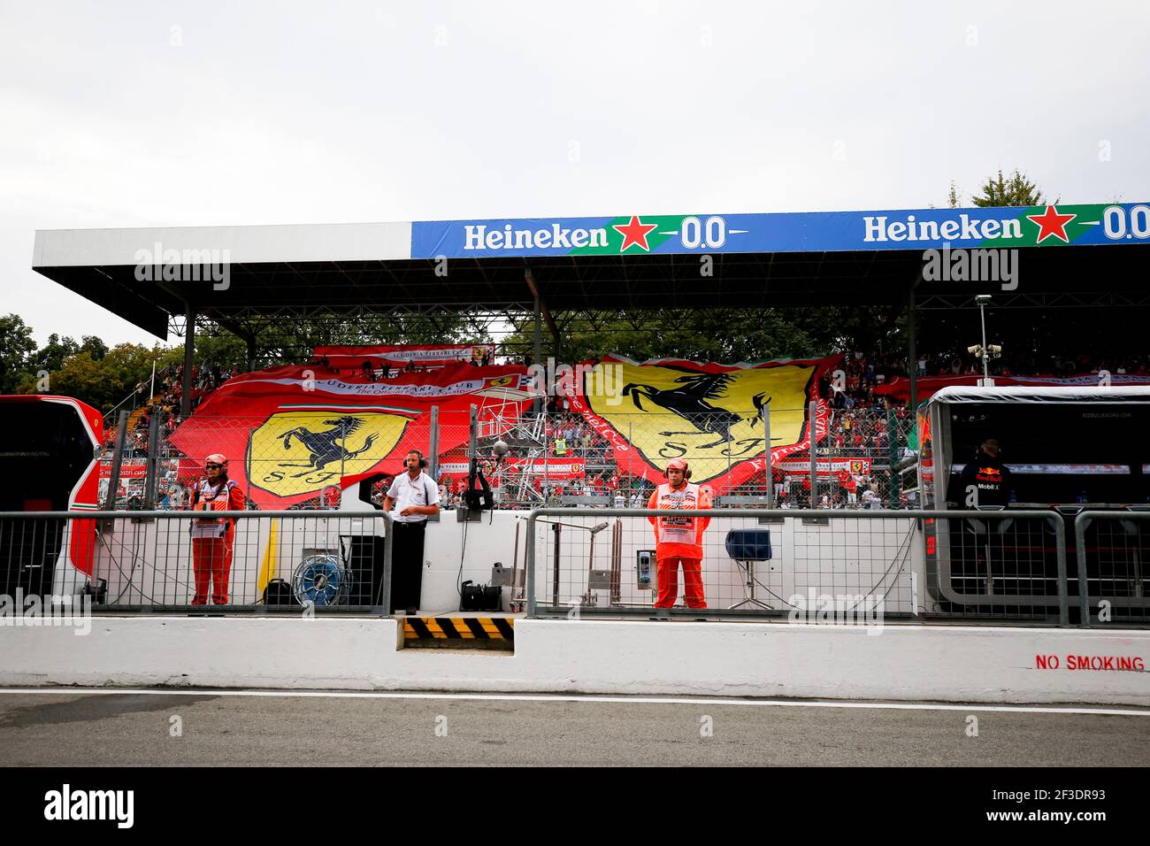 The Ferrari fans in the grandstands during 2018 Formula 1 FIA world ...