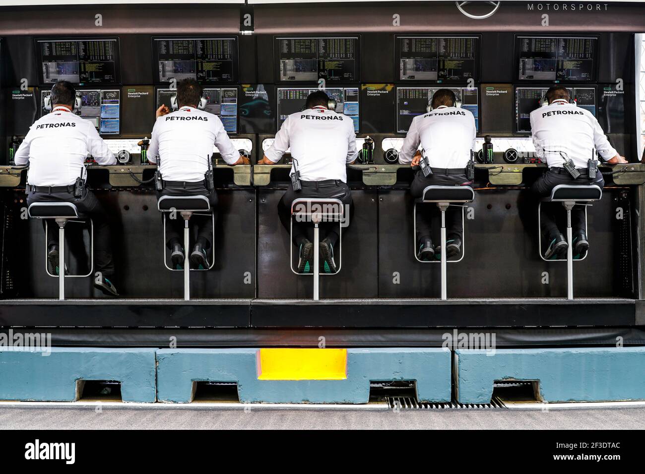 Mercedes AMG F1 Petronas, pitwall during the 2018 Formula One World ...