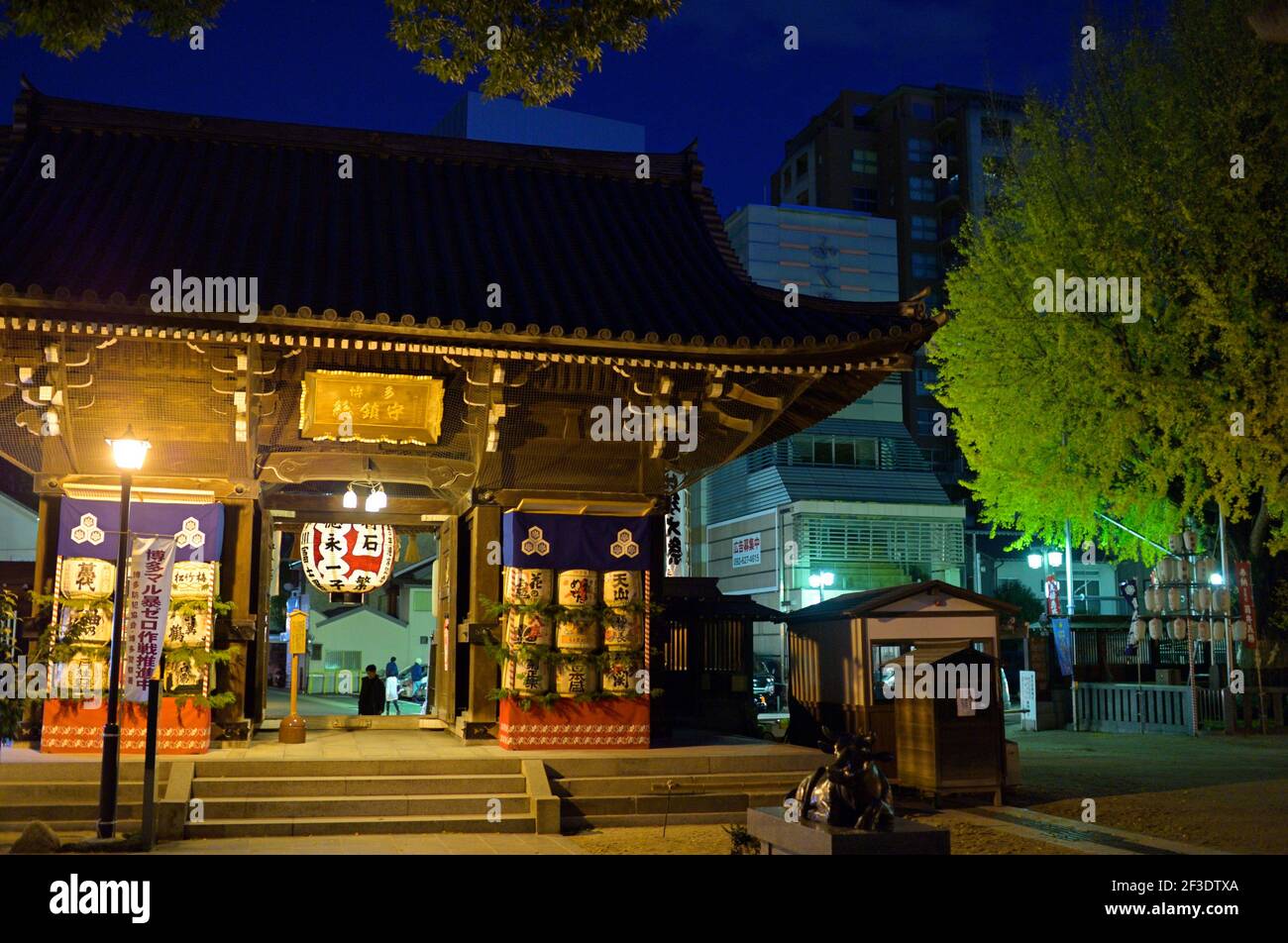 The beautiful Kushida Jinja (Shinto shrine) is the headquarter for the ...