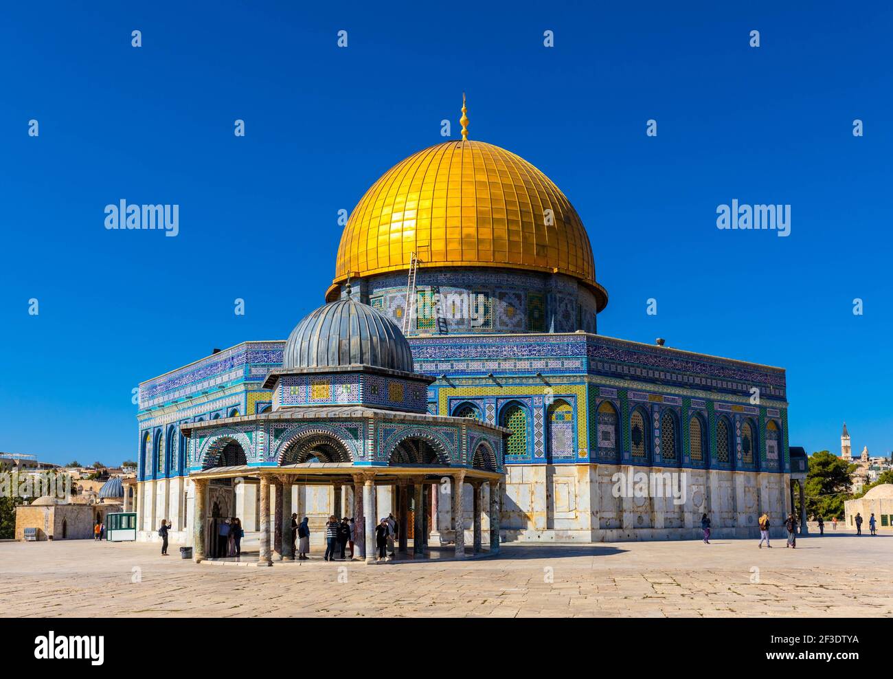 Jerusalem, Israel - October 12, 2017: Dome of the Rock Islamic monument ...