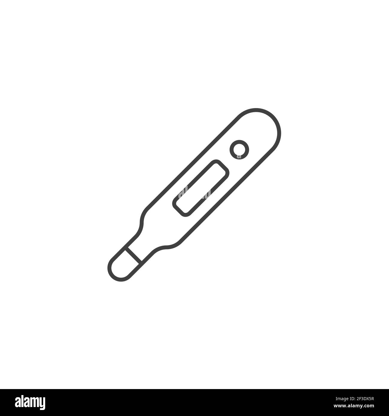 Electronic thermometer outline design Cut Out Stock Images & Pictures ...