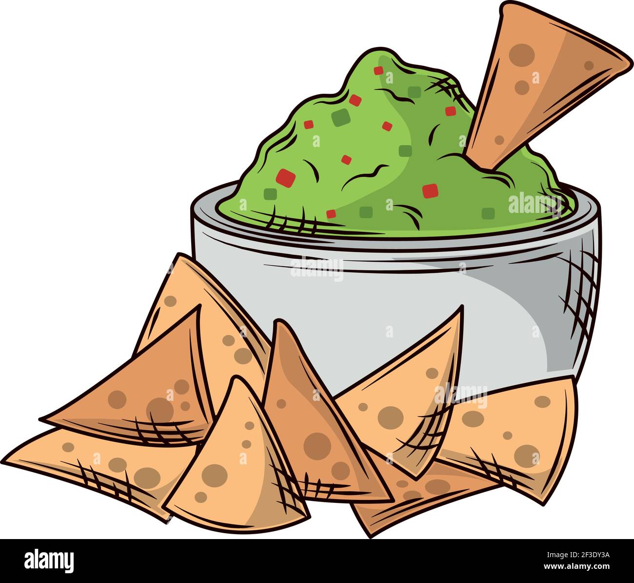 Chips And Guacamole Clipart