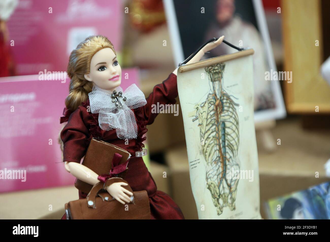 Non Exclusive Kyiv Ukraine March 15 2021 A Dressed Up Barbie