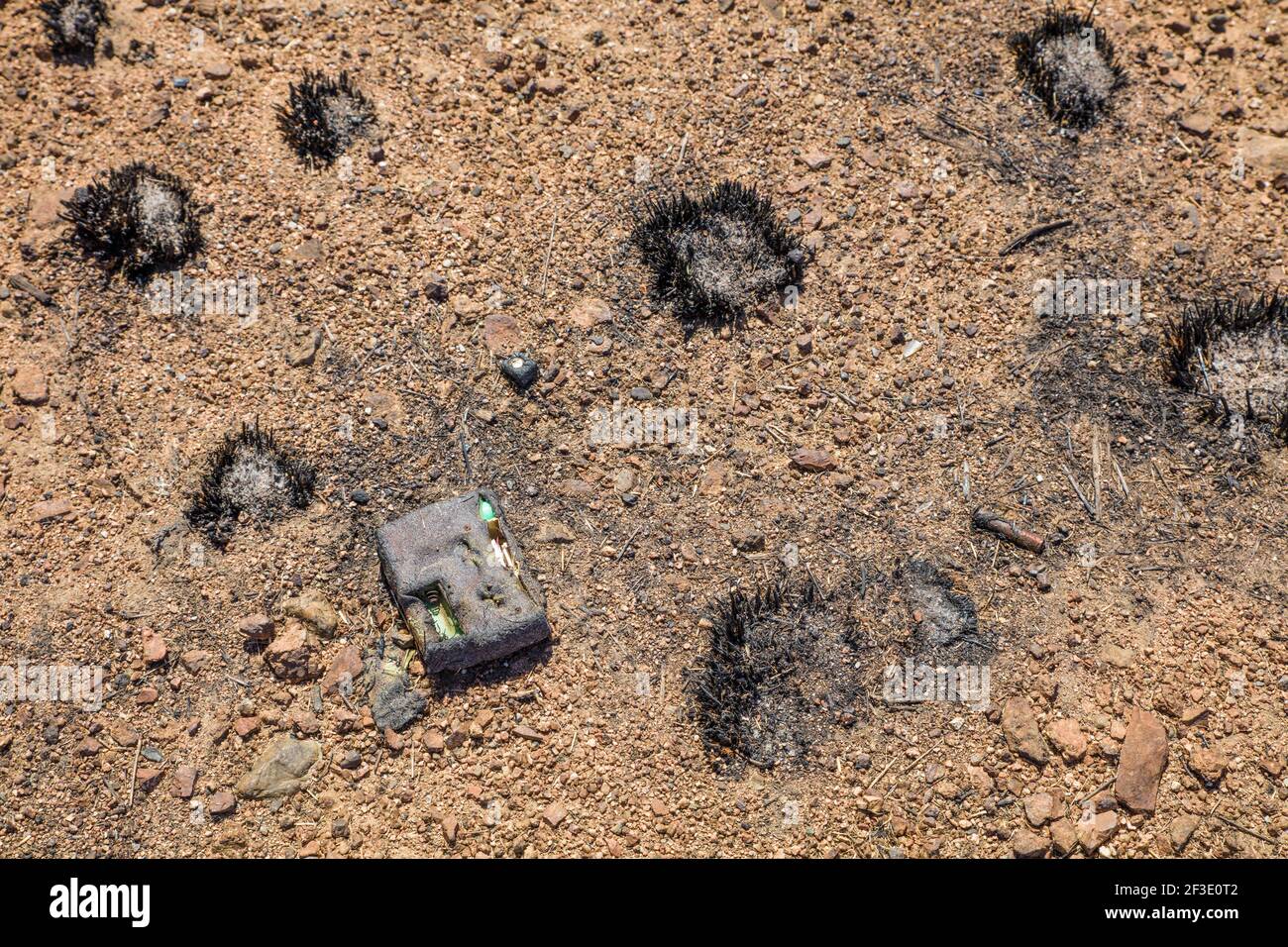 Evidence of fire cause Stock Photo - Alamy