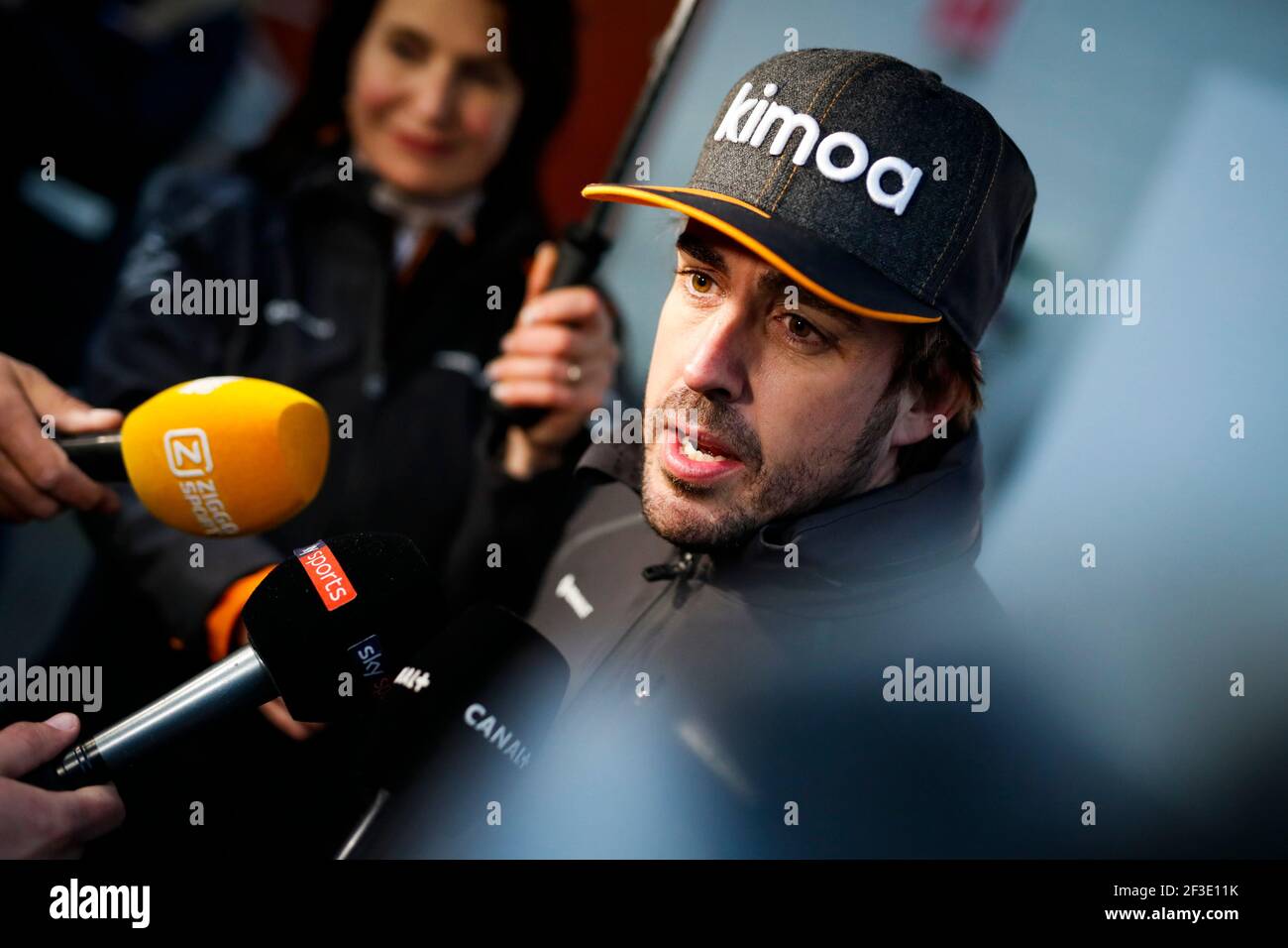 ALONSO Fernando (spa), McLaren Renault MCL33, portrait Canal+ during ...