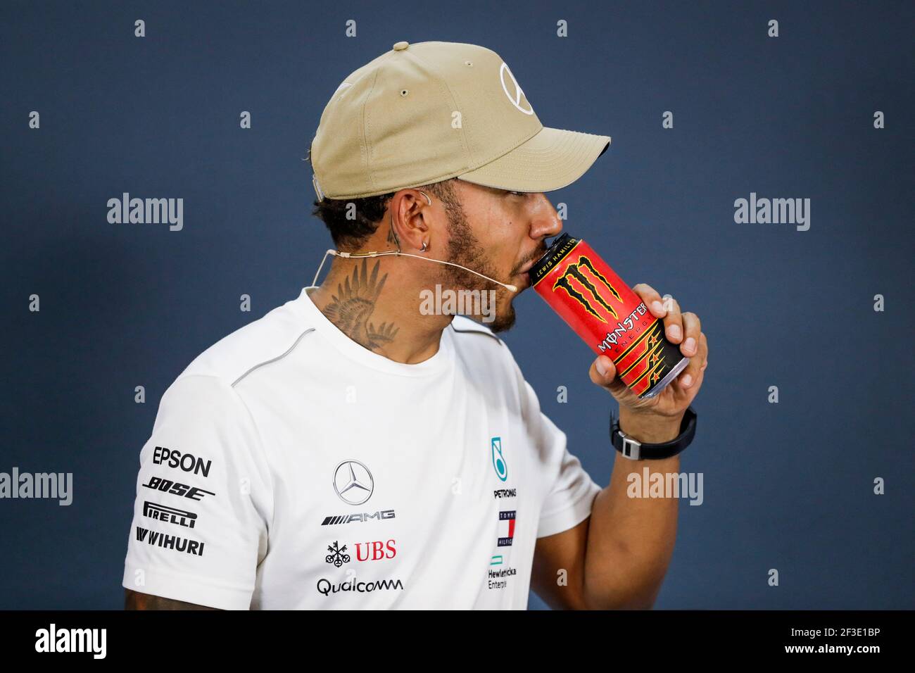 Monster energy lewis hamilton hi-res stock photography and images - Alamy