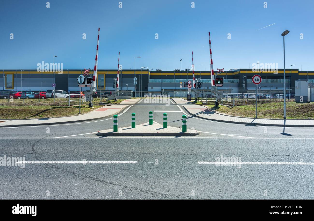 Beautiful Aerial view of an Amazon logistics / distribution warehouse ...