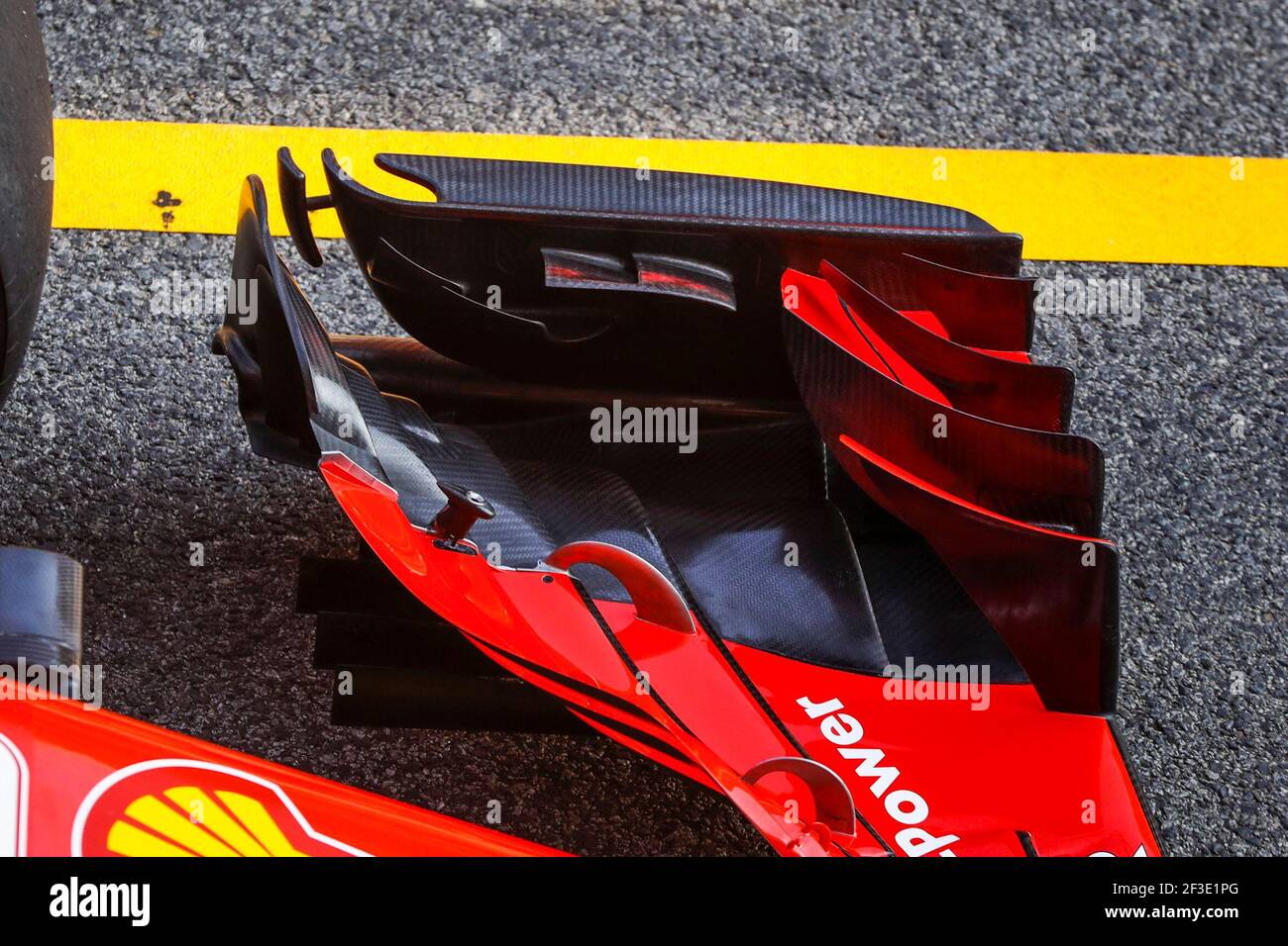 Details of the front wing of the Scuderia Ferrari SF71H, Mechanical ...