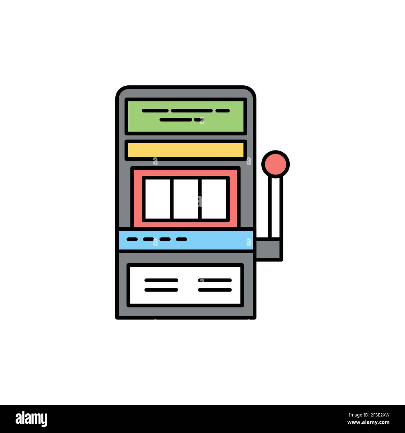 Lot machine Stock Vector Images - Alamy