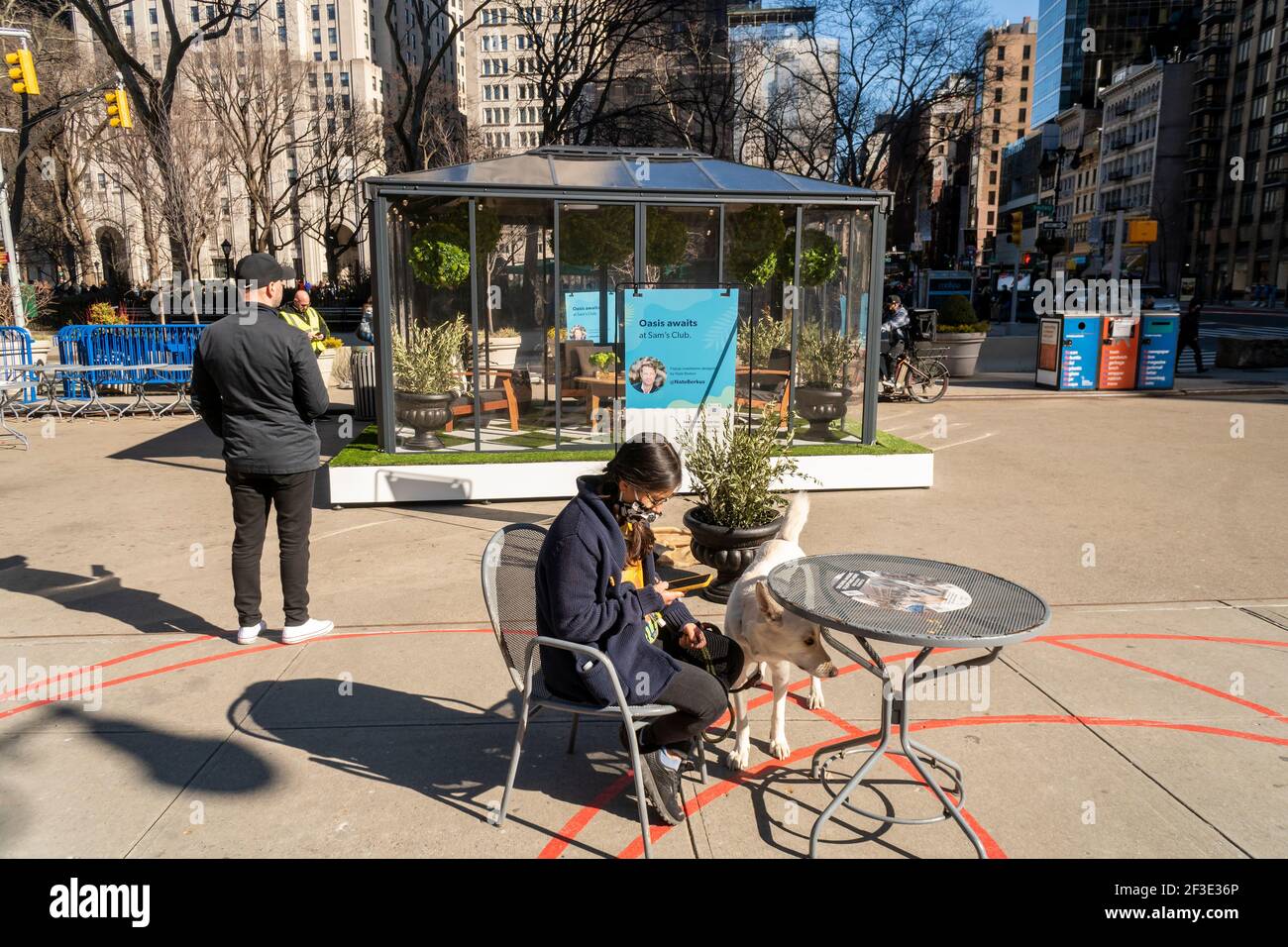 New York, USA. 13th Mar, 2021. A brand activation promoting the Oasis ...