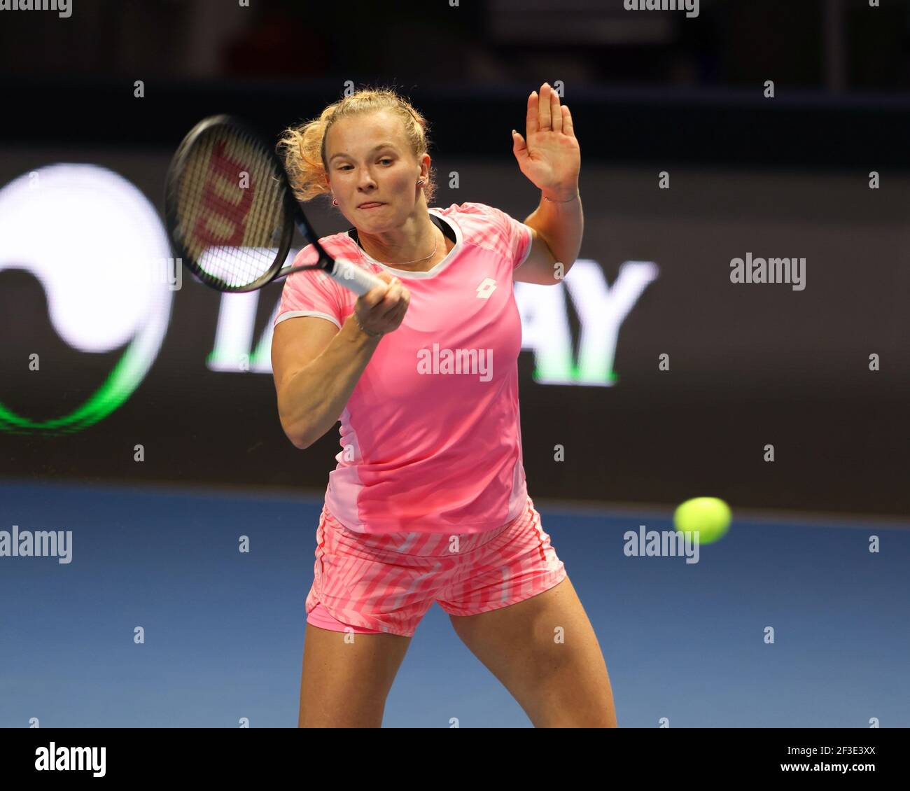 Katerina siniakova in action tennis hi-res stock photography and images ...
