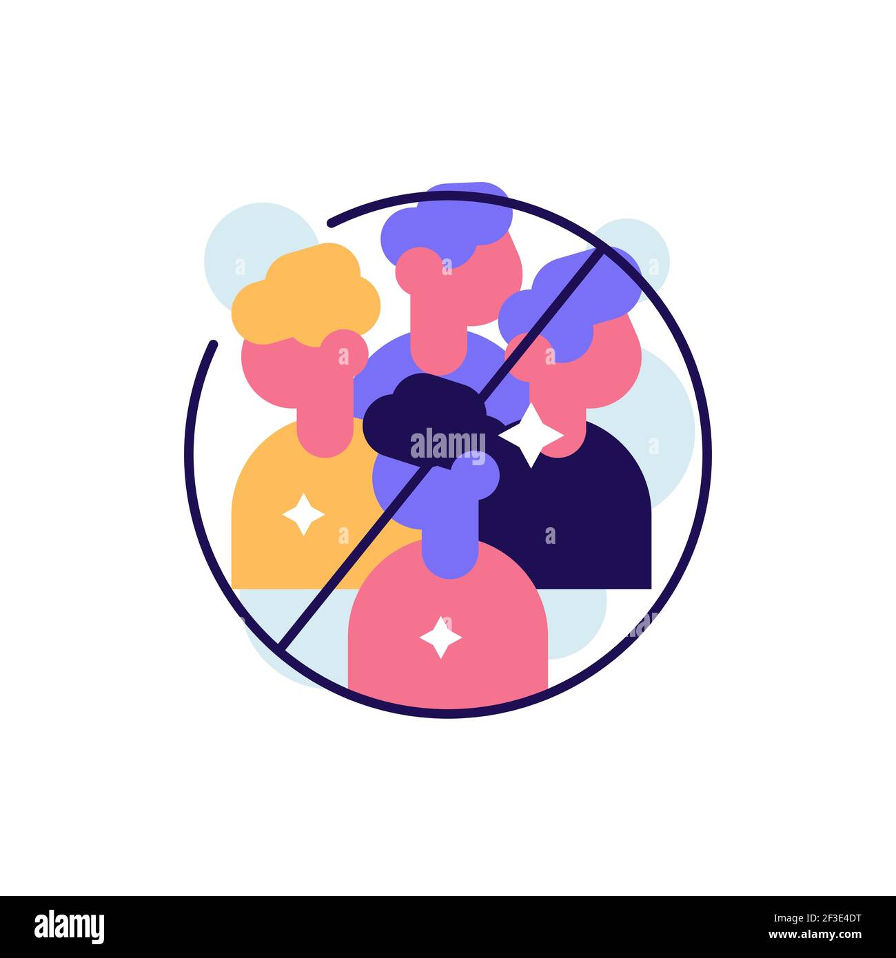 Crowd group people crowded Stock Vector Images - Alamy