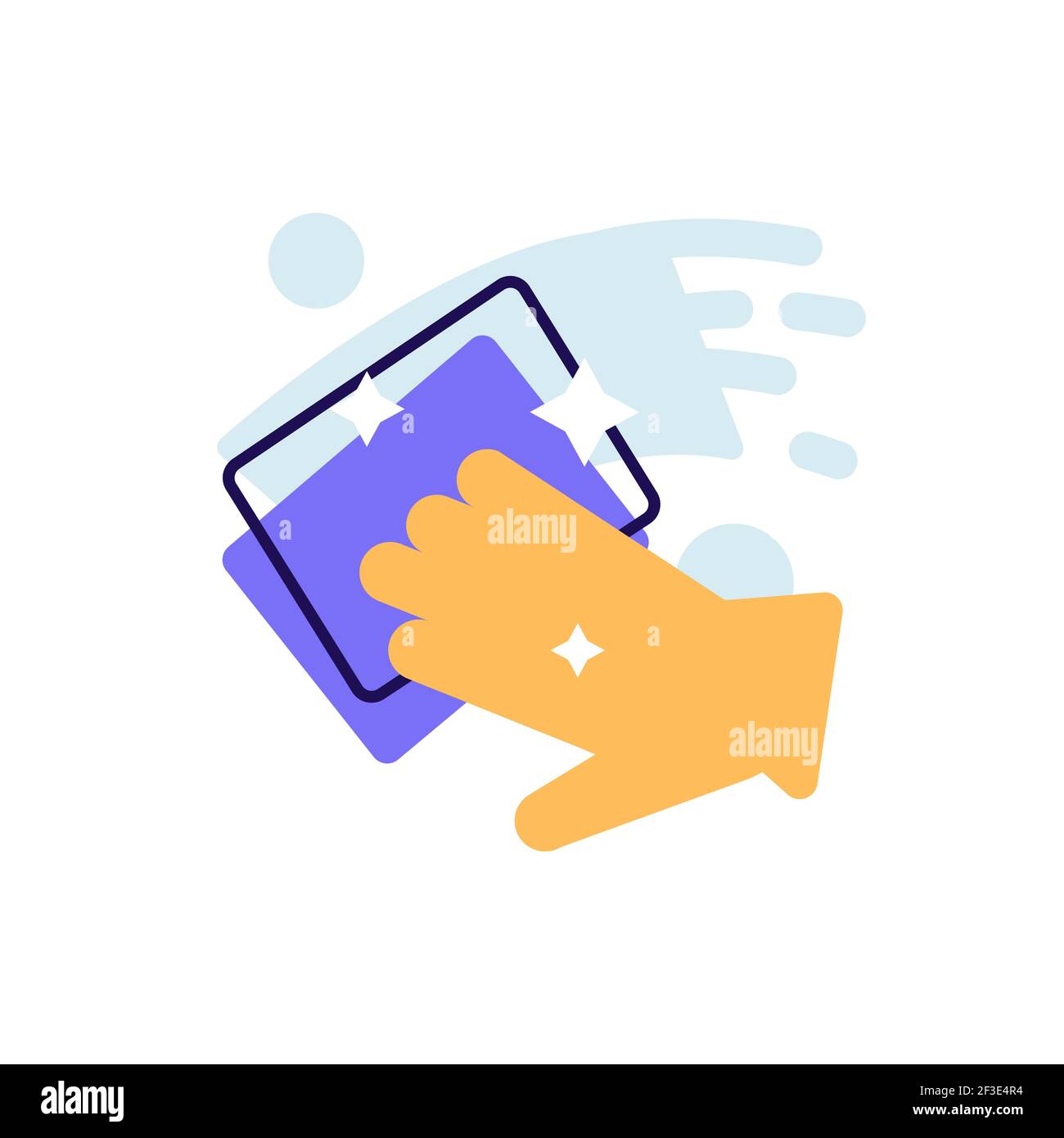 Duster cloth clean window Stock Vector Images - Alamy