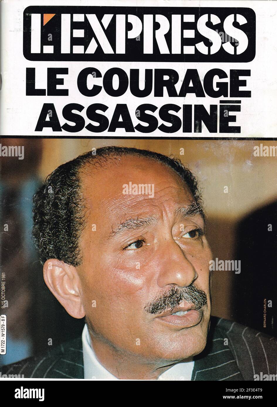 Frontpage of l'Express after the murder of Egyptian president Anouar El ...