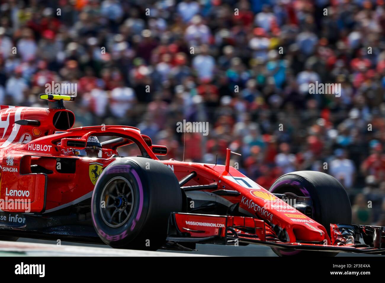 07 RAIKKONEN Kimi (fin), Scuderia Ferrari SF71H, action during the 2018 ...