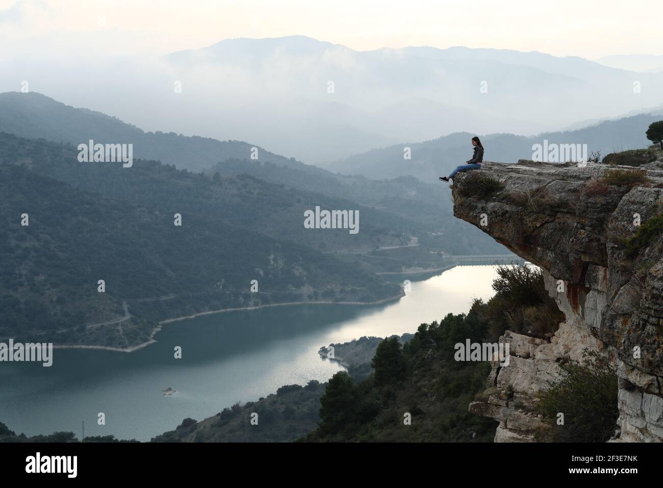 Sad crying woman outdoor hi-res stock photography and images - Alamy