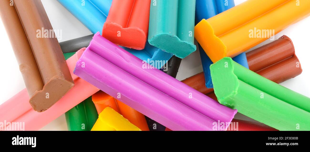 Colorful modelling clay background Stock Photo - Alamy