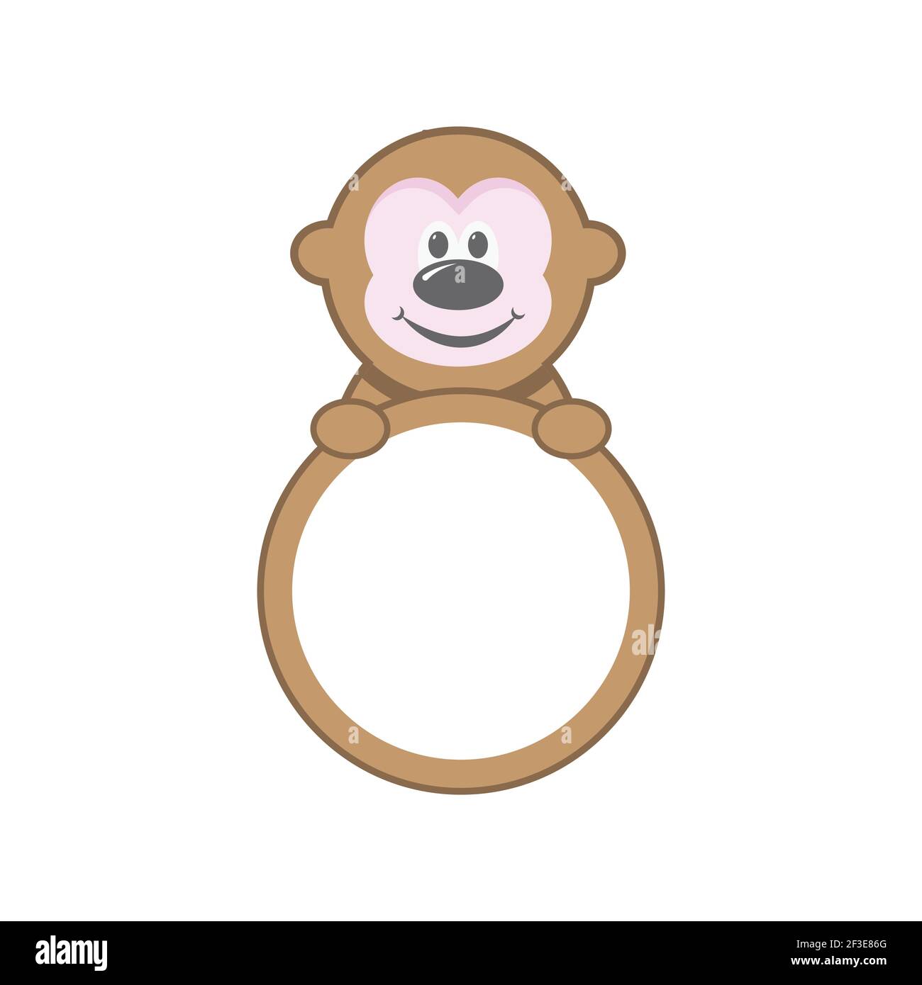 Portrait baby monkey Stock Vector Images - Alamy