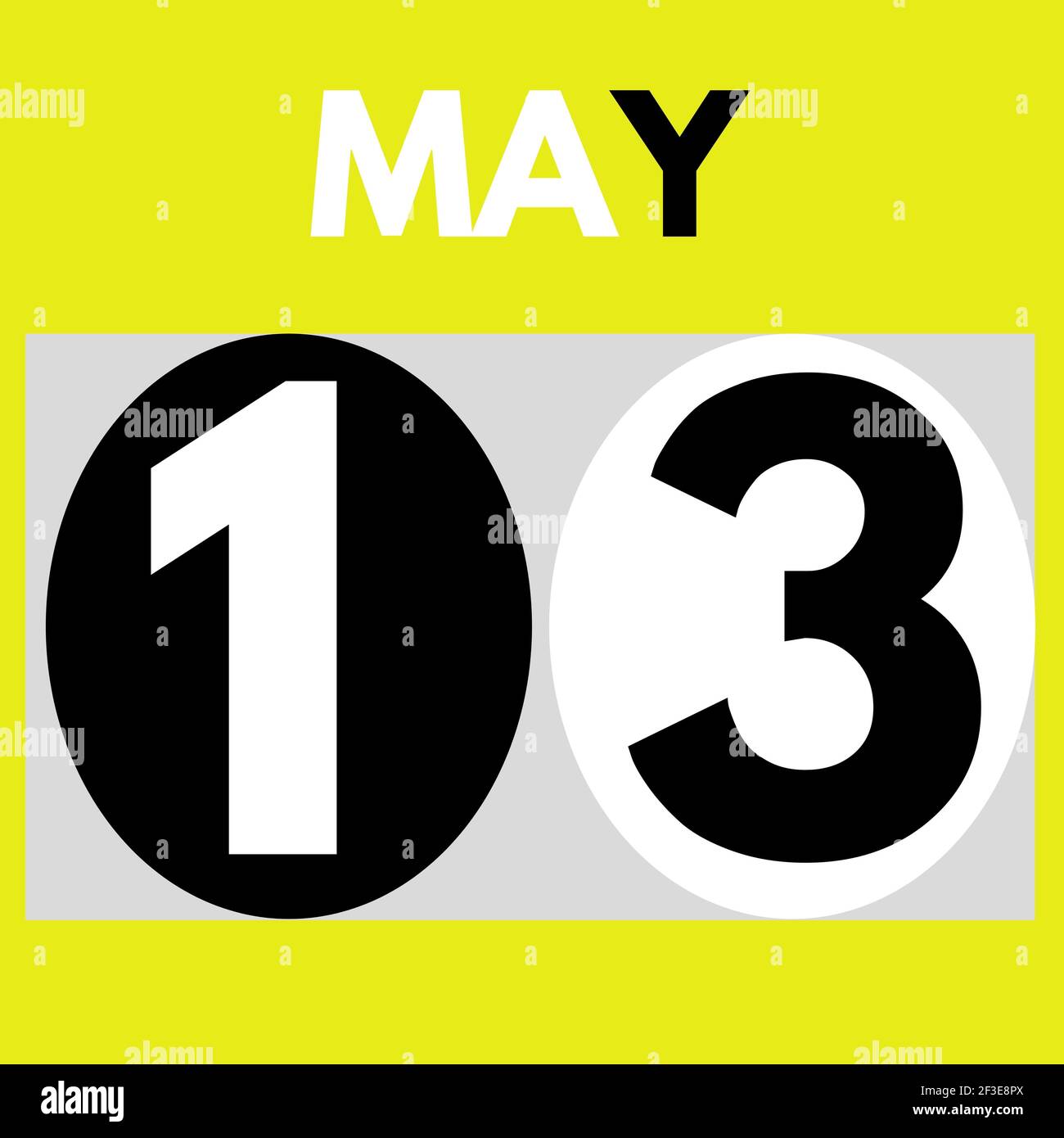 May 13 . Modern daily calendar icon .date ,day, month .calendar for the ...