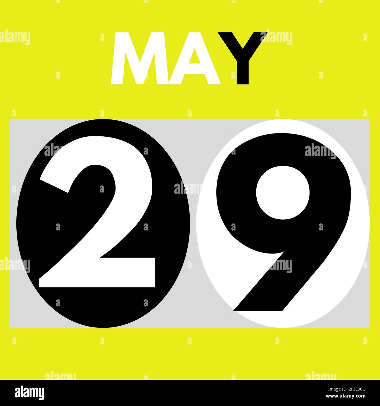 May 29 . Modern daily calendar icon .date ,day, month .calendar for the ...