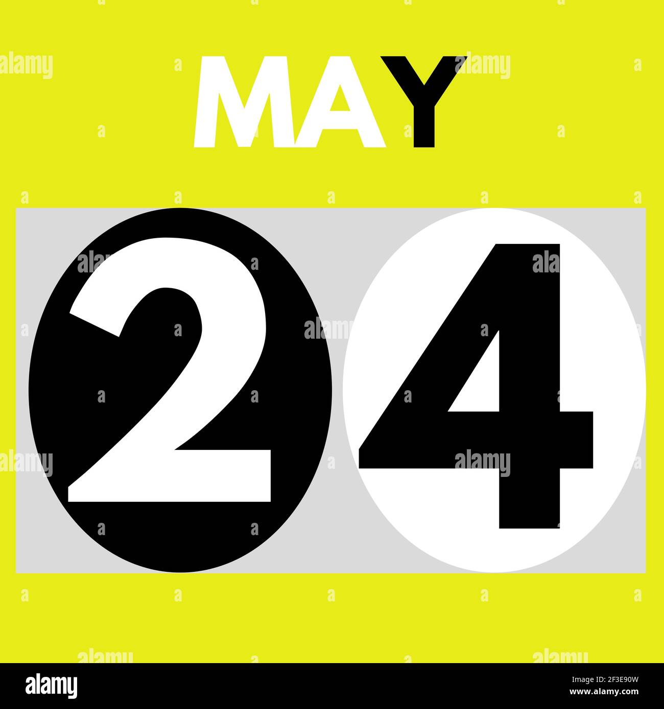 May 24 . Modern daily calendar icon .date ,day, month .calendar for the ...