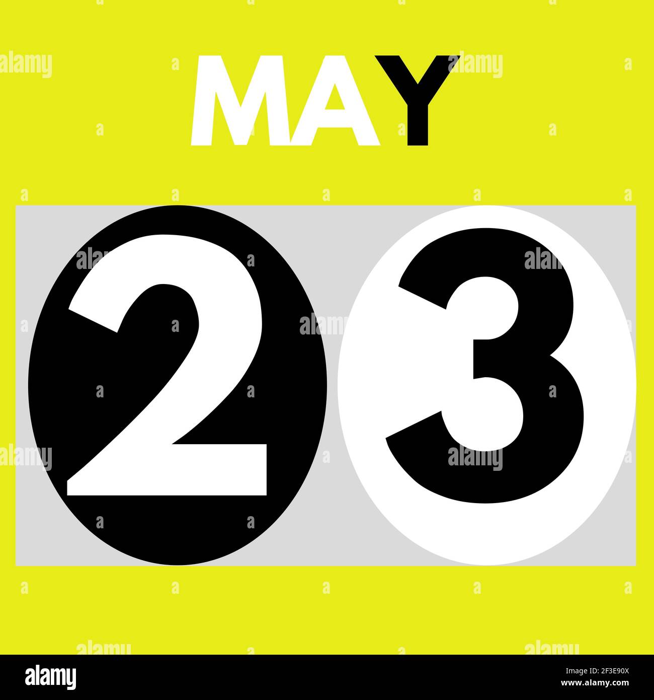 May 23 . Modern daily calendar icon .date ,day, month .calendar for the ...