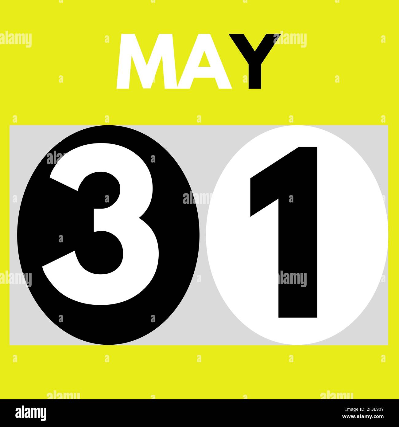 May 31 . Modern daily calendar icon .date ,day, month .calendar for the ...