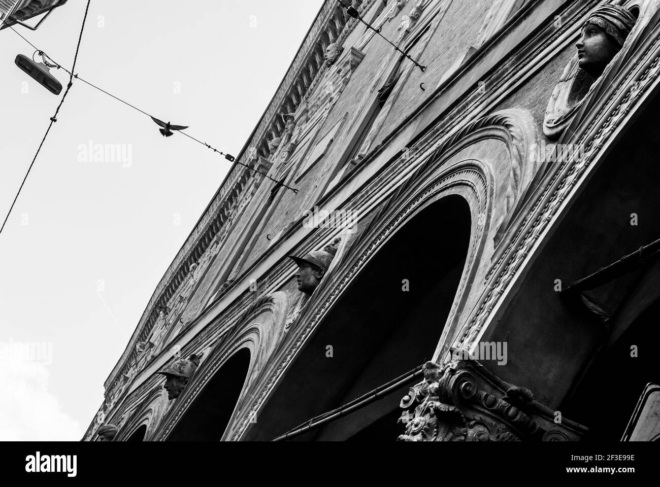 Bologna architecture detail Black and White Stock Photos & Images - Alamy
