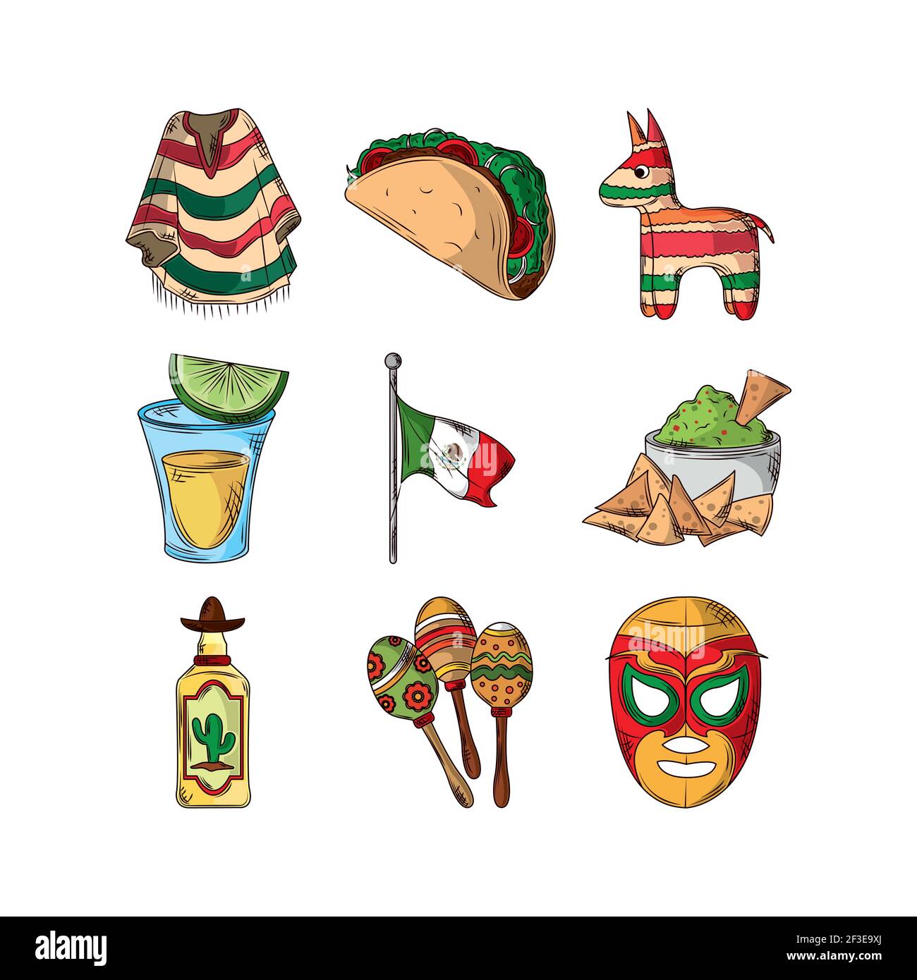 Pinata mexican hat Cut Out Stock Images & Pictures - Alamy